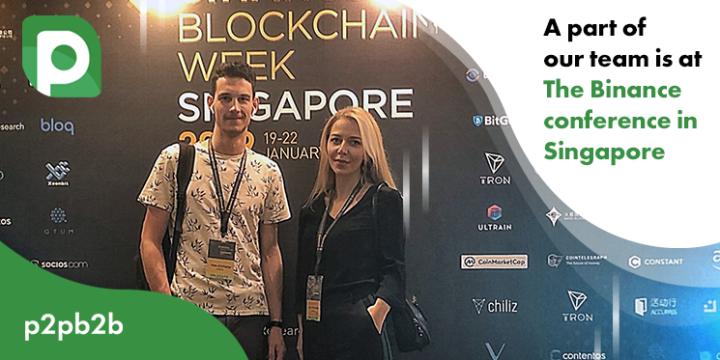 p2pb2b is at Binance Conference in Singapore NOW! — Crypto news 2024 P2B