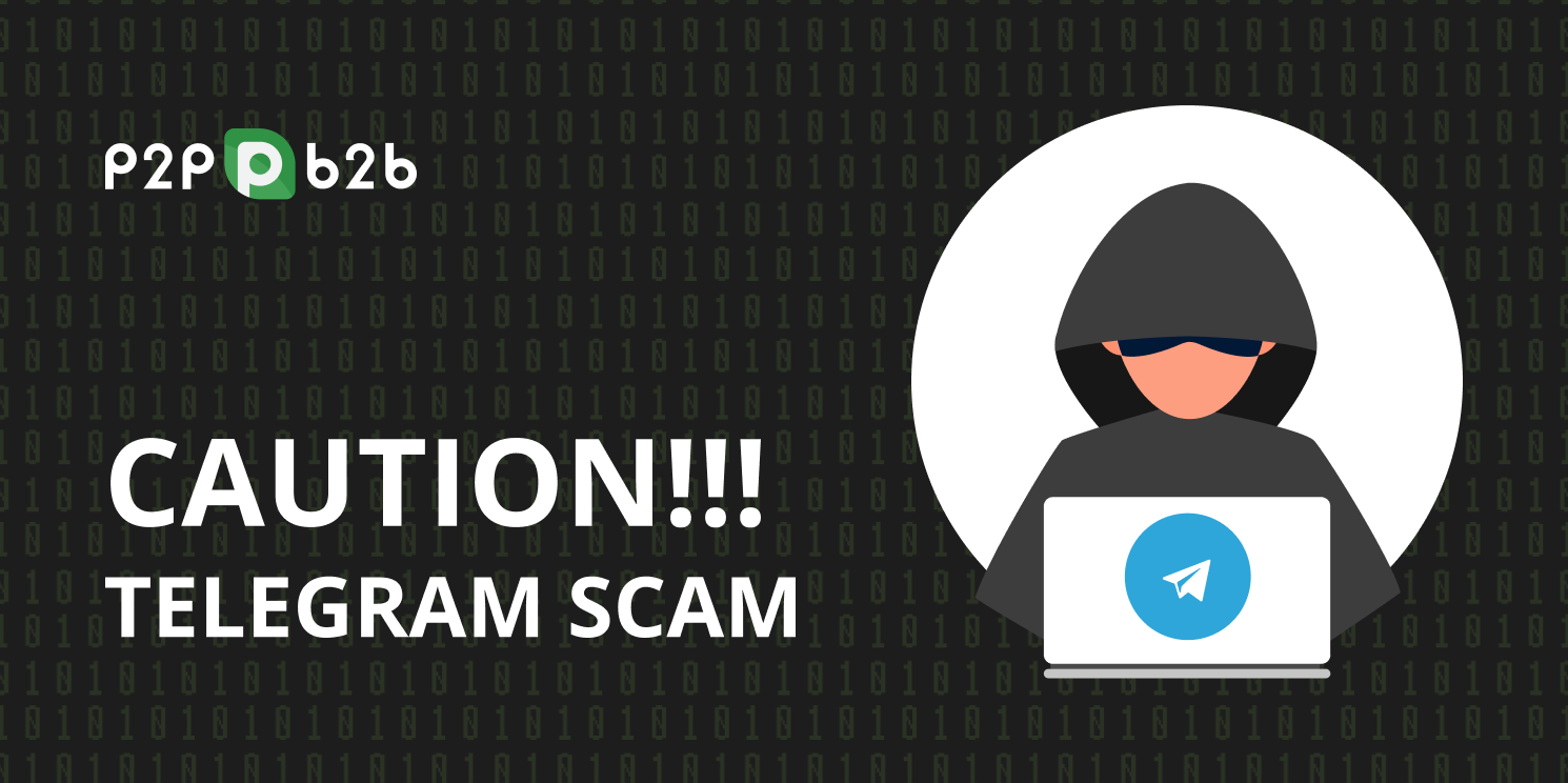Caution SCAM in a telegram! — Crypto news 2024 P2B