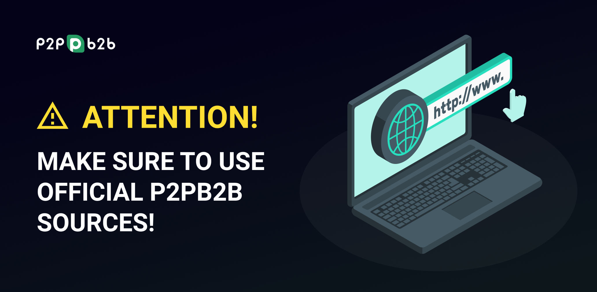 Attention! Make sure to use official P2B sources! - Crypto news 2022 ...