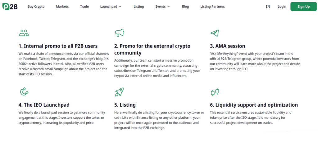 How to provide launchpad awareness with promotion strategy || P2B exchange